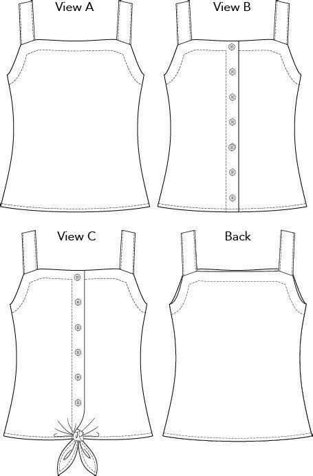 Aushui Tank Pattern Etsy