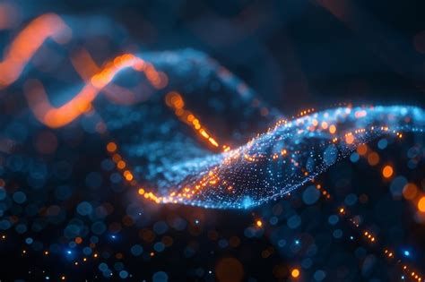 Premium Photo Abstract Genetic Data Concept With Dna Strand Visualization
