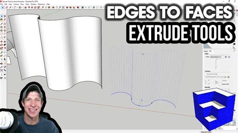 EDGES TO FACES In SketchUp Extrude Tools Extrude Edges By Vector The SketchUp Essentials