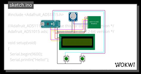 Ads1115 Input Copy Wokwi Esp32 Stm32 Arduino Simulator