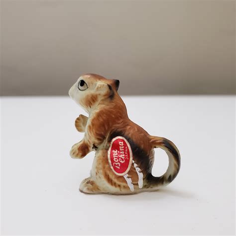 Miniature Chipmunk Figure Etsy