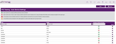 FleetMaint Auto Service Settings The Fleet Office
