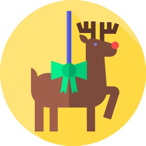 Stag Flat Circular Flat Icon