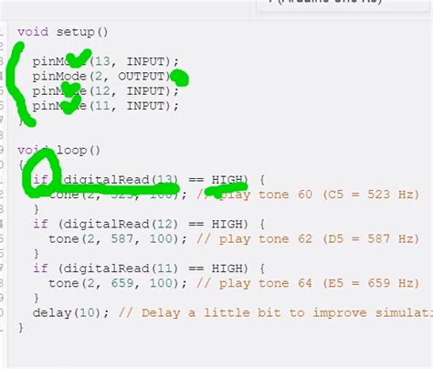 아두이노 In 팅커캐드 피에조 피아노 텍스트 코딩 Tone 함수 피에조 부저 And 푸시버튼 활용 작품 블록코딩으로 배우는 아두이노 네이버 블로그