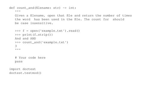 solved write a python function count and according to the