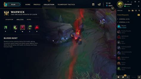 Champion Abilities League Of Legends Interface In Game