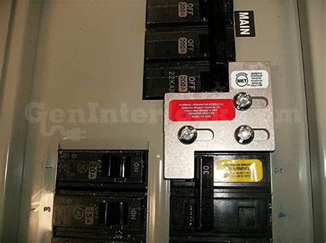 Generator Interlock Kit General Electric Ge 150 And 200 Amp Panels Geninterlock