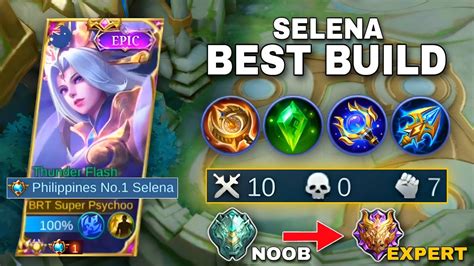Selena Perfect Gameplay Best Build Legendary 🔥 Selena Item Build