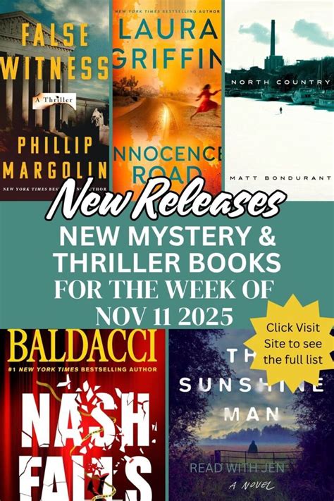 New Mystery And Thriller Books For November 2025 Jen Ryland Reviews