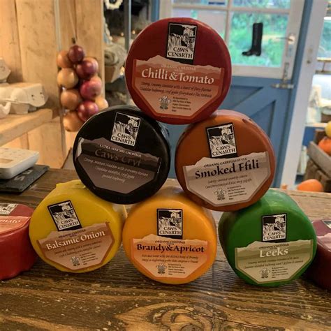 Caws Cenarth Cheddar With Brandy And Apricot Waxed Mini Cheese 200g