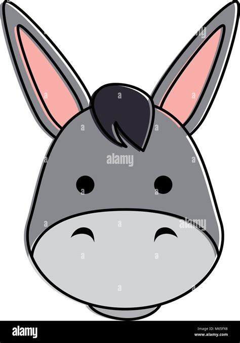 Cute Mule Character Icon Stock Vector Image And Art Alamy