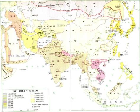 中國古代各個時期亞洲歷史地圖 每日頭條