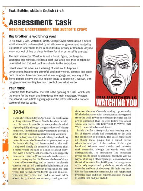 Unit 1 Assessment Task 1984 Pdf