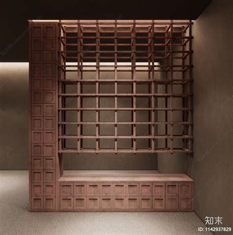 现代艺术储物柜子su模型下载【id1142937829】知末su模型网