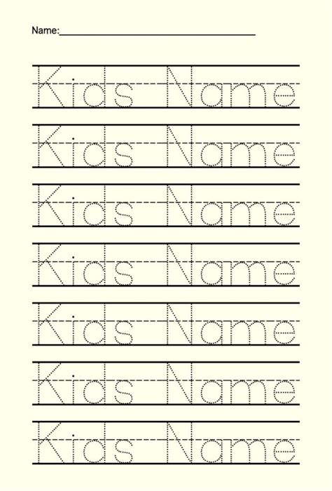 Free Printable Dot To Dot Name Tracing Sheets Nametracing Worksheets