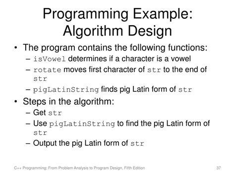 Ppt C Programming From Problem Analysis To Program Design Fifth Edition Powerpoint