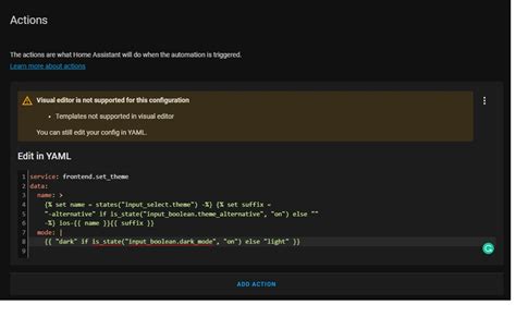 Template Not Supported Yaml Editor In Automation Configuration Home Assistant Community