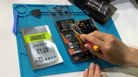 将顿华为nova4换电池视频教程升级4650毫安大容量电板nova3维修nova3i拆机nova2s更换屏幕nova5换电池nova6总成
