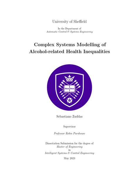 Complex System Modelling Of Alcohol Related Health Inequalities Pdf Markov Chain
