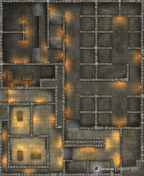 Dungeon Prison Moonlight Maps Dnd World Map Dungeon Maps Building Map