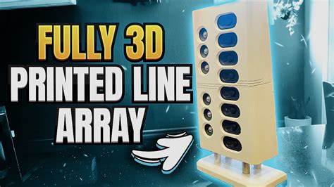 Fully 3d Printed Speaker Line Array Diy Friendly Youtube