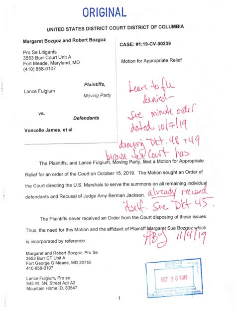 Judge Amy Jackson Crimes Ref Sends Original Affidavit Back To The
