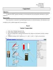 Understanding Capacitor Connections In Physics II Lab Course Hero