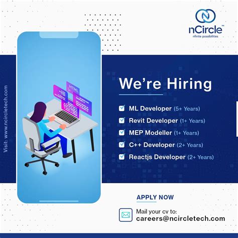 Ncircle Tech On Linkedin Hiring Recruitment2023 Nowhiring Ncircletech Nfinitepossibilities