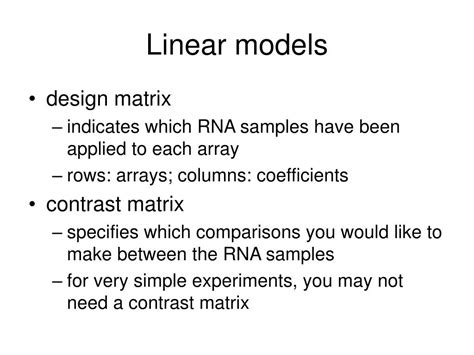 Ppt Limma Linear Models For Microarray Data Powerpoint Presentation
