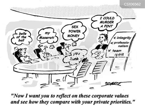Corporate Values Cartoons And Comics Funny Pictures From Cartoonstock