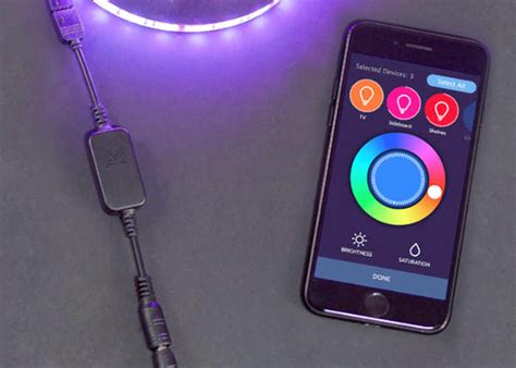 Meshle Flex Bluetooth Smartphone Led Controller App And Adapter Geeky Gadgets