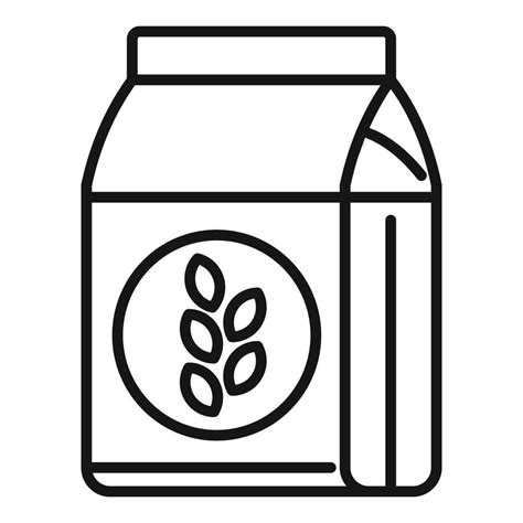 Flour Pack Icon Outline Style 14647618 Vector Art At Vecteezy