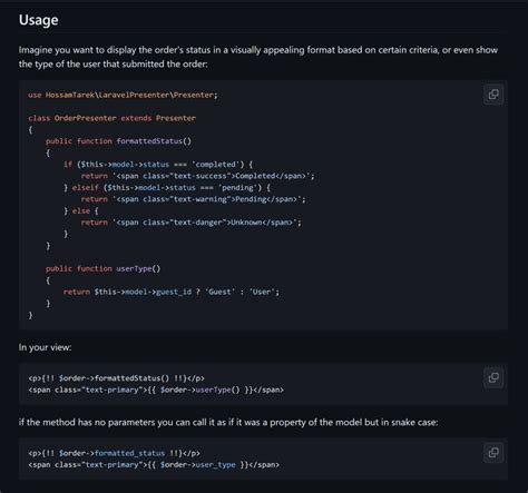 Hossam Tarek On Linkedin Laravel Laravelpresenter Cleancode