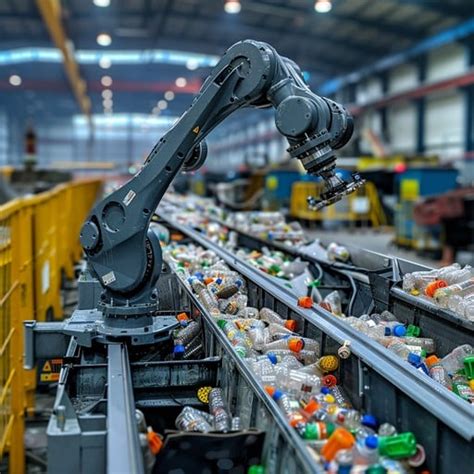 free robotic arm sorting image download at stockcake