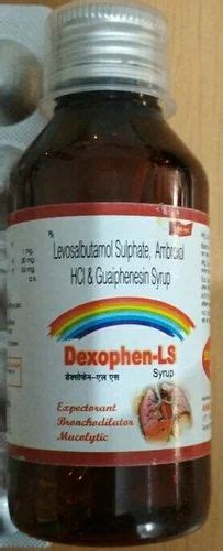 Dexophen Ls Syp 100 Ml At Rs 70bottle Guaiphenesin Mucolytic Cough