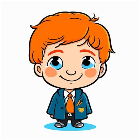 Premium Vector Ron Weasley Vector Illustration Cartoon