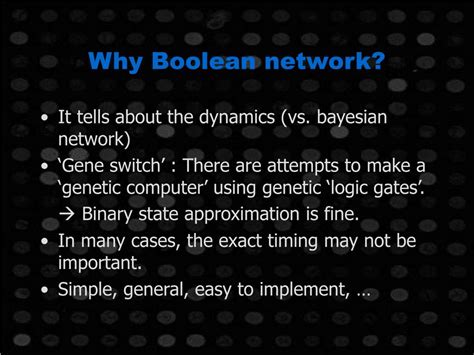 Ppt Modeling Genetic Network Boolean Network Powerpoint Presentation