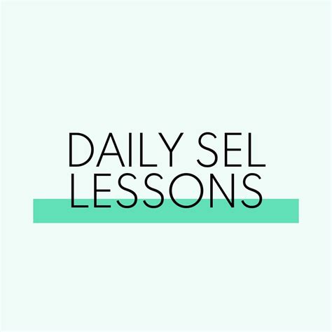 Daily Sel Lessons Social Emotional Workshop