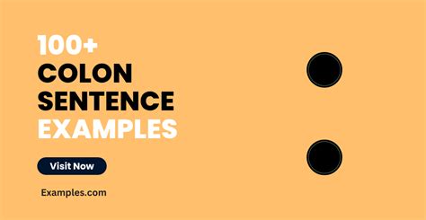 99 Colon Sentence Examples