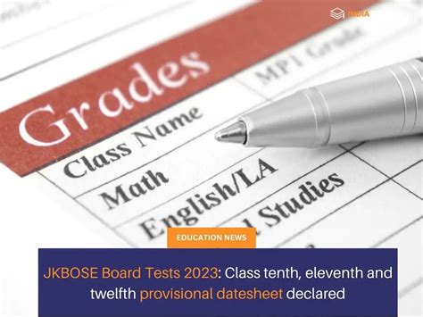 Jkbose Board Tests 2023 Class Tenth Eleventh And Twelfth Provisional