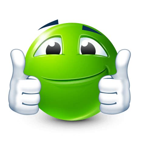 Thumbs Up Clipart Green