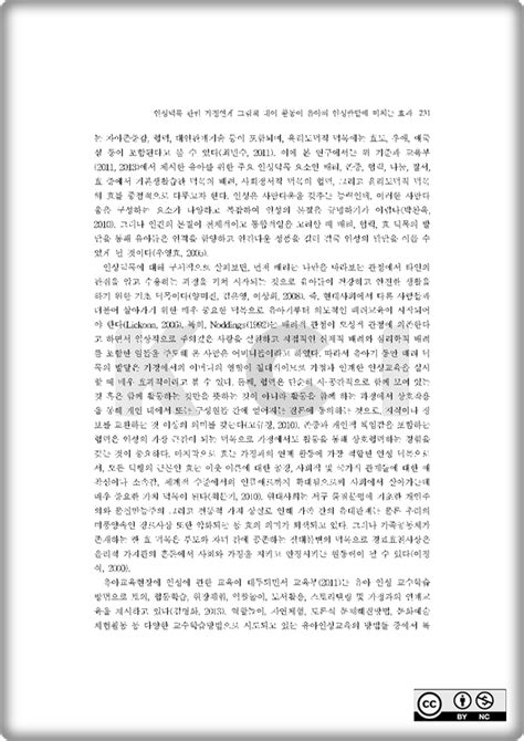 인성덕목 관련 가정연계 그림책 대여 활동이유아의 인성발달에 미치는 효과