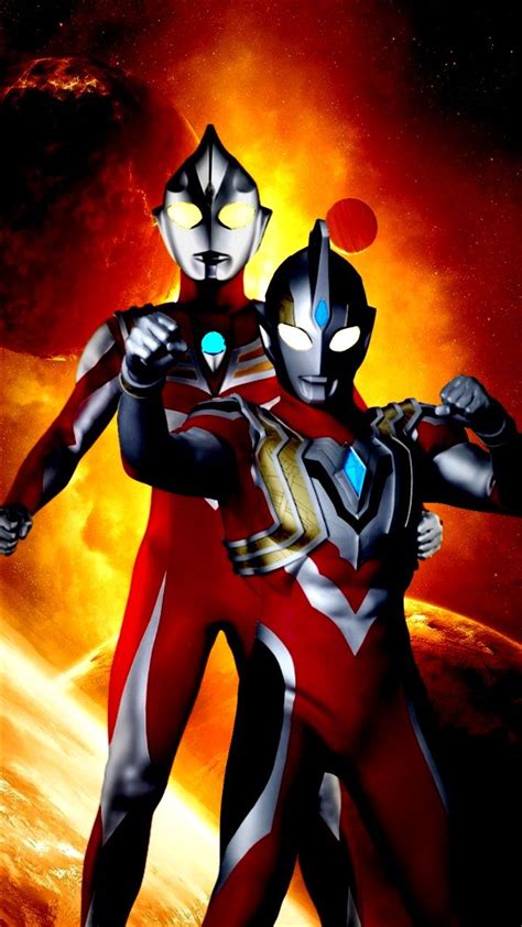 Ultraman Tiga Power Type And Ultraman Trigger Power Type Ultraman Tiga Concept Art Character