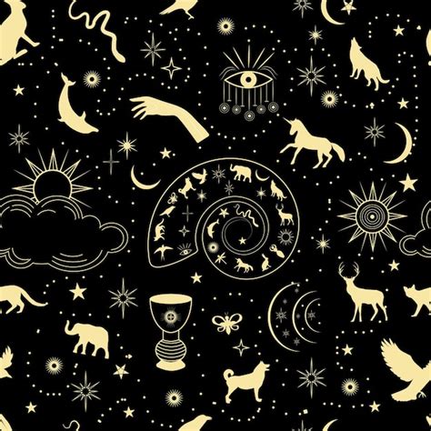 Premium Vector Golden Set Of Sun Moon Stars Clouds Constellations