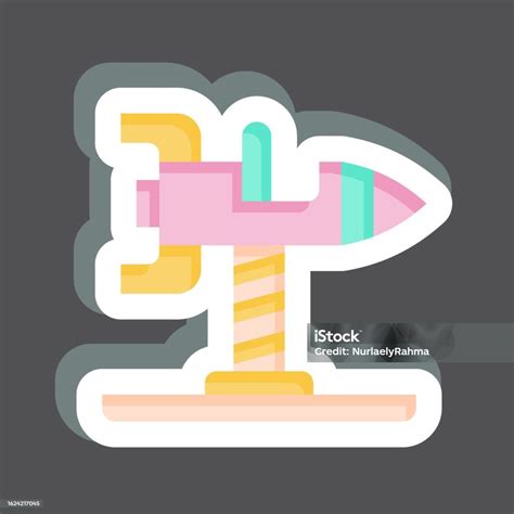 스티커 스프링 스윙 로켓 놀이 공원 기호와 관련이 있습니다 글리프 스타일 심플한 디자인 편집 가능 간단한 그림 0명에 대한 스톡 벡터 아트 및 기타 이미지 Istock