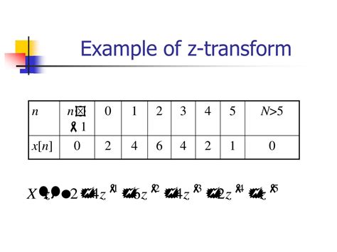 Ppt Z Transform Powerpoint Presentation Free Download Id9490079