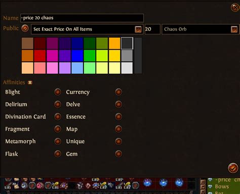 Bulk Selling Guide META Guide PoE Maxroll Gg