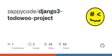 Github Zappycodedjango3 Todowoo Project