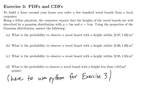 Solved Exercise 2 Uniform Distribution Pen And Paper The