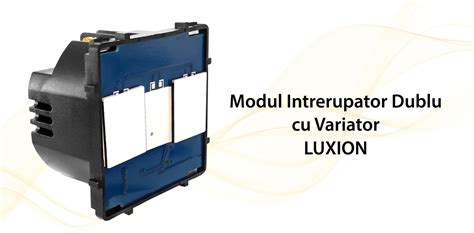Modul Intrerupator Dublu Cu Variator Cu Touch Luxion Case Smart